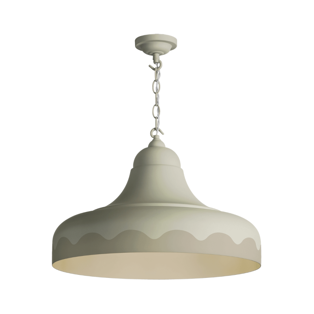 David Hunt Lighting Scallop Large Pendant Bespoke Metallic – The Light ...